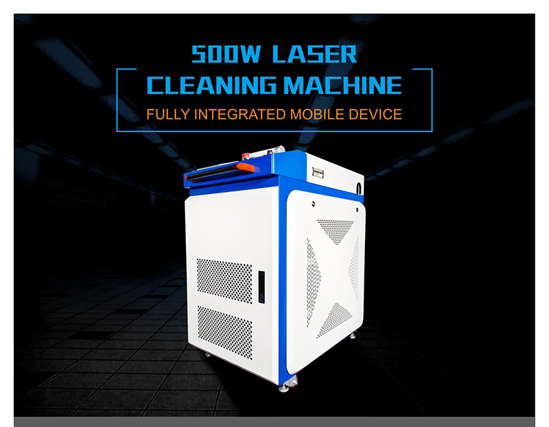 500W water-cooled laser clean system for paint removal from China ...
