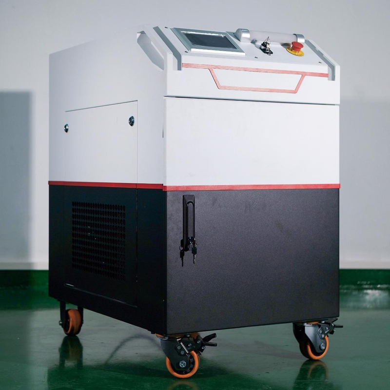 Water Cooled Portable pulse laser cleaning rust removal machine 300w ...
